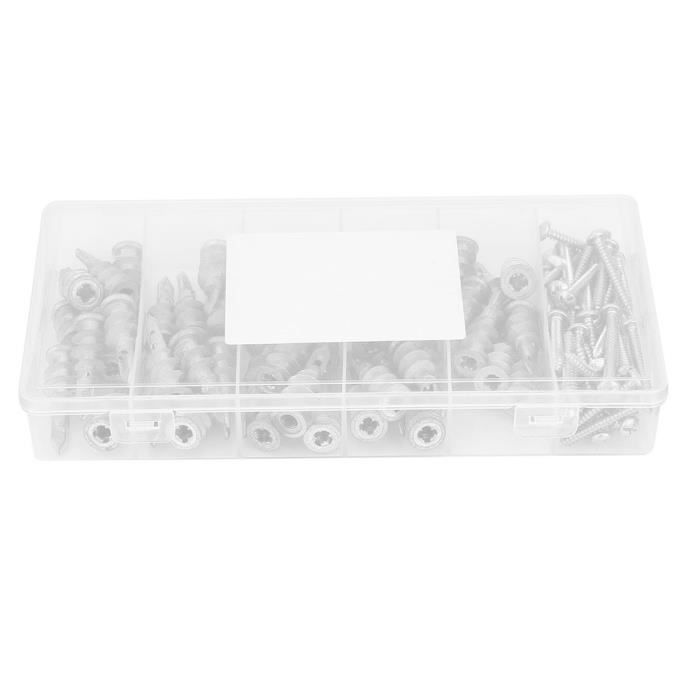 YOSOO Kit de vis d'ancrage pour cloison sèche Kit de vis autotaraudeuses pour cloisons sèches ...