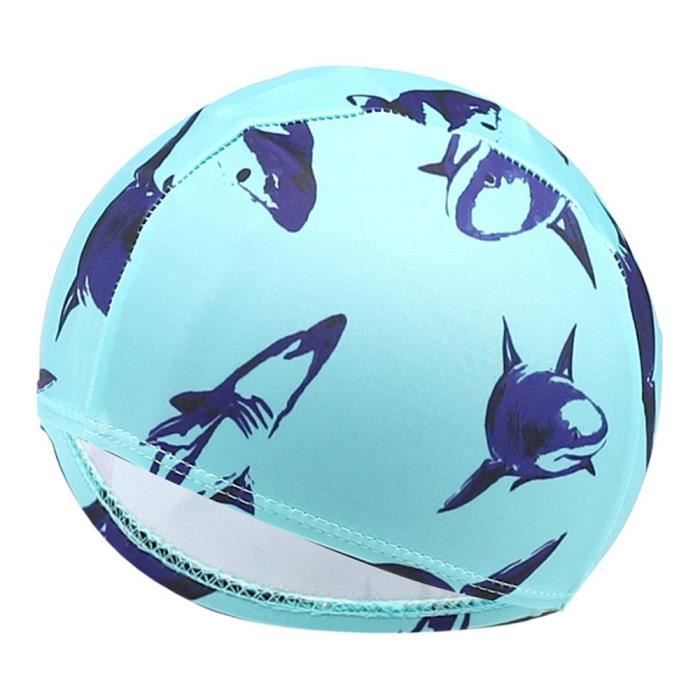 BONNET DE DOUCHE,6--Bonnets de natation pour enfants, motif de requin ...