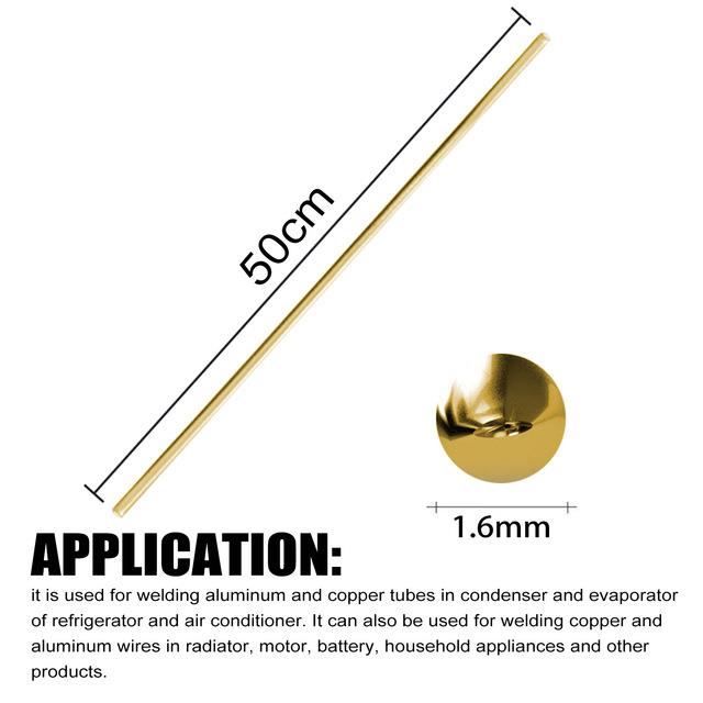 BAGUETTE TIG,50cm X 1.6mm--10 pièces. 6mm-2.0mm en laiton, pas besoin ...