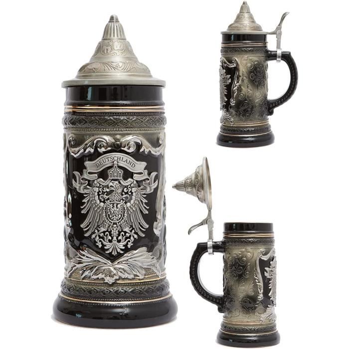 Choppe de Biere Allemande Beer Mug étain Aigle Chope a Biere 0.6 Liter ...