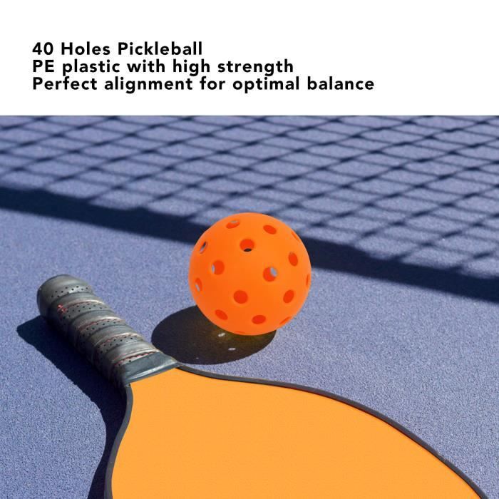 Mothinessto Pickleball de 40 trous 12 pièces 74mm 40 trous Pickleballs ...