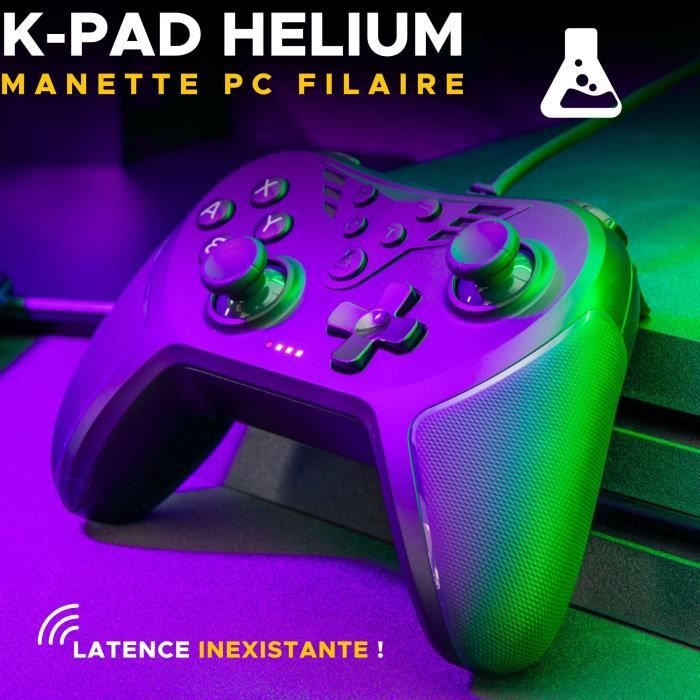 Manette Gamer - THE G-LAB - K-PAD HELIUM - Filaire - PC & PS - Noir ...