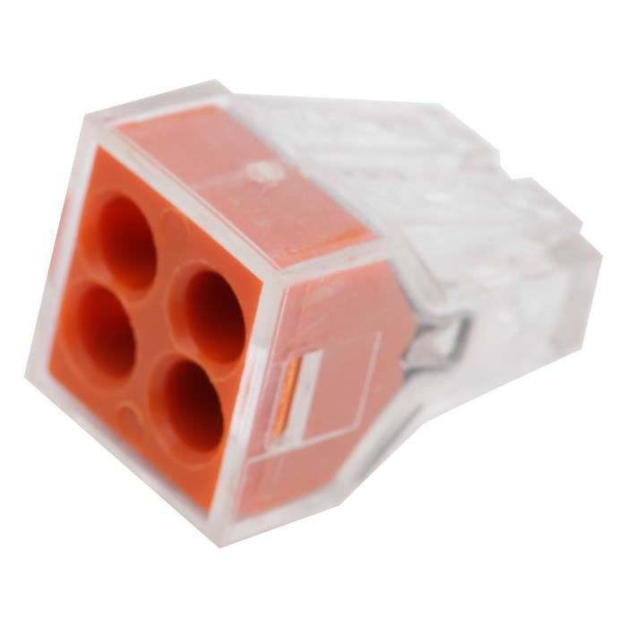VBESTLIFE Terminal Bornier de connexion rapide PCT, fil dur et Flexible ...