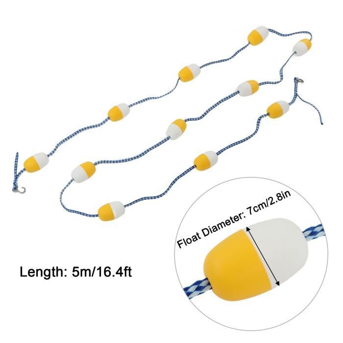 Ligne de voie flottante Float Lane Line 5M 7CM PVC Réutilisation ...
