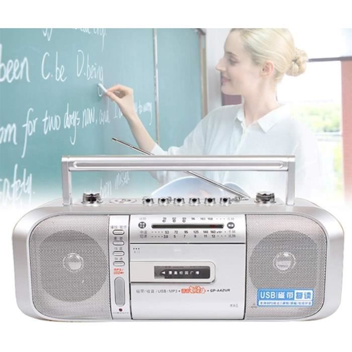 Lecteur Cassette Portable, FM Radio Magnétophone Machine Lecteur ...