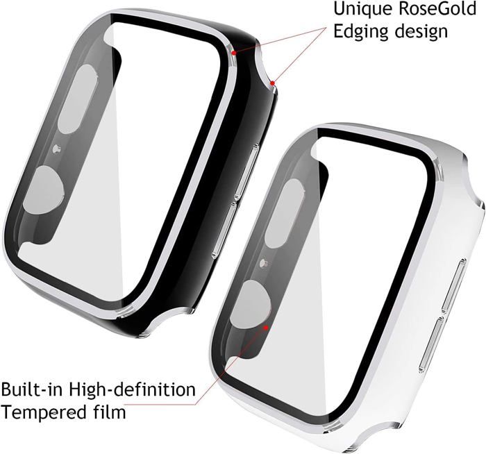 Coque de protection en PC bicolore avec écran en verre trempé pour ...
