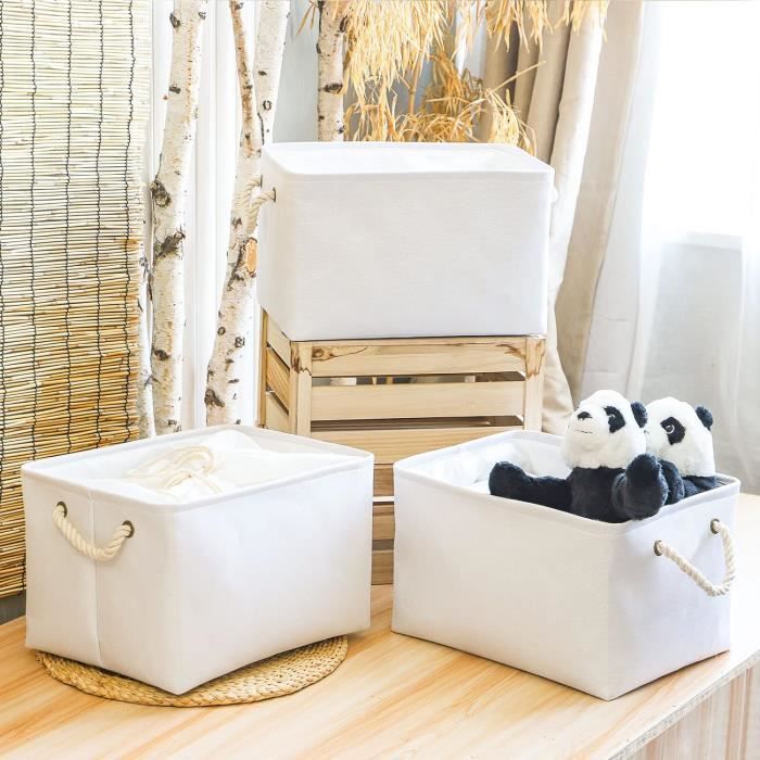 Grands Paniers De Rangement Pliables, 42 X 32 X 26 Cm Boîtes De ...