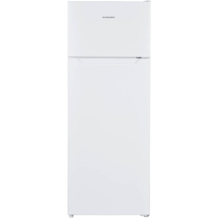 SCHNEIDER Réfrigérateur Frigo Double Porte 206L Froid Statique 55,5 ...