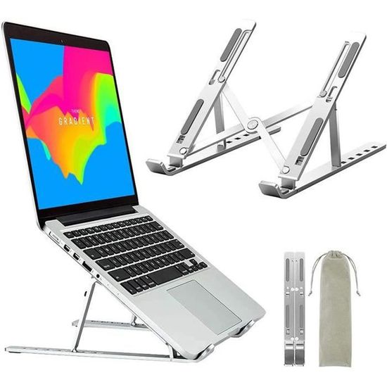 Support ordinateur portable,support pc portable pliable à ventilé,6 ...
