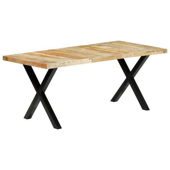 BEAU Table à manger - Table Repas rectangle - 180x90x76 cm Bois de ...