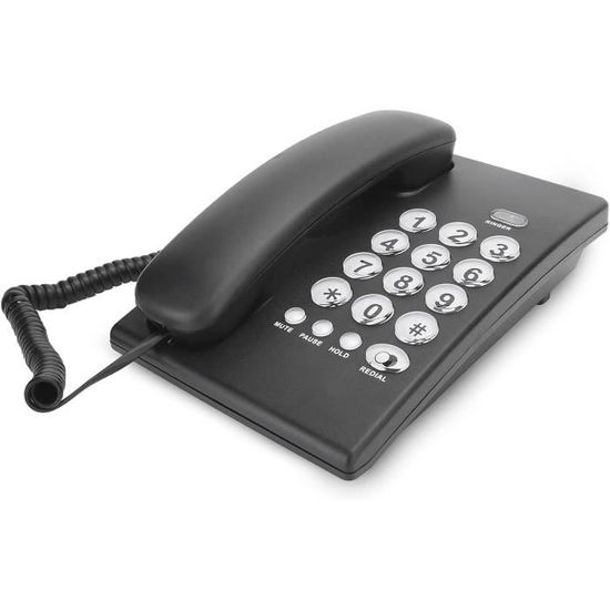 Ehskzjh Téléphone Filaire Portable Avec Fonction De Muet, Sans Aucune ...