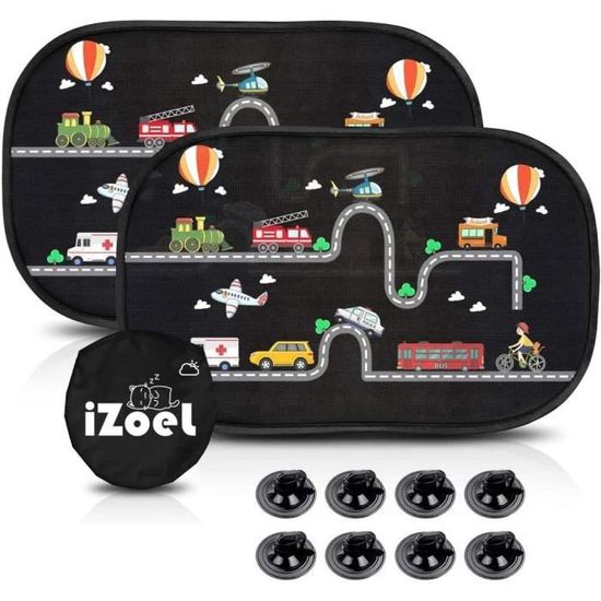 2Pcs Pare-Soleil Voiture Bébé Auto Adhésifs Pare Soleil Enfant Vitres ...