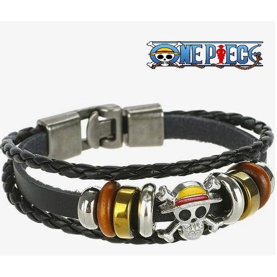 Bracelet One piece Luffy tissé cuir - Achat / Vente bracelet ...
