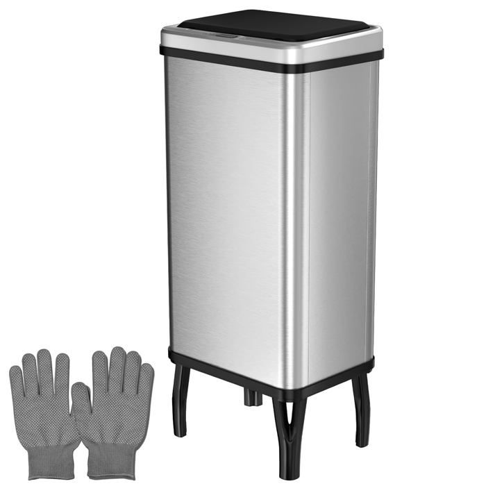 Gardtech Poubelle Automatique 60L - Avec Capteur de Mouvement - Anneau ...