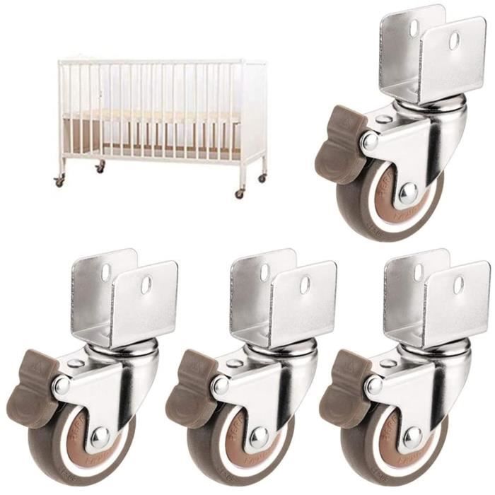 4 Roulettes Pivotantes Robustes En Caoutchouc De 2", Roulettes Pour ...