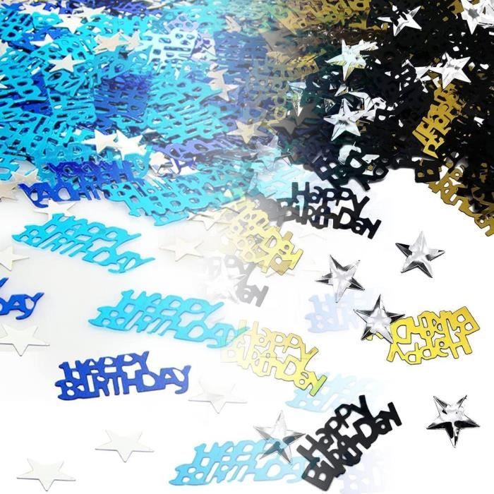 Confettis Happy Birthday,Confettis de Table D'anniversaire,Confettis Anniversaire,Confettis,20g ...