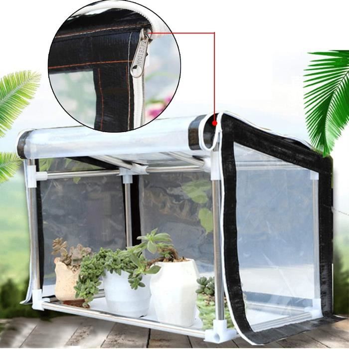 MAHFEI Mini Serre Balcon, Portable Serre De Petites Plantes Plant Grow ...