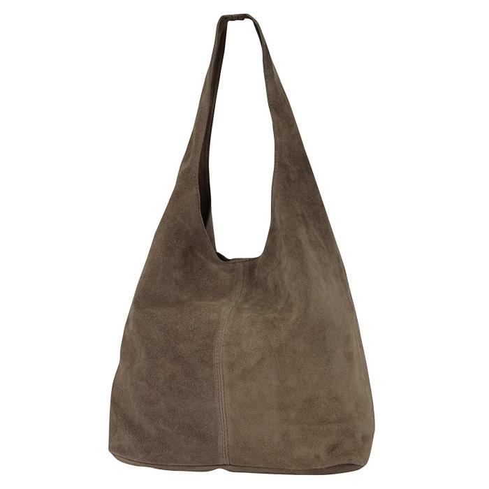 Sac à Main WL818 - WL818 - Sac de courses en cuir pour femme - Marron ...