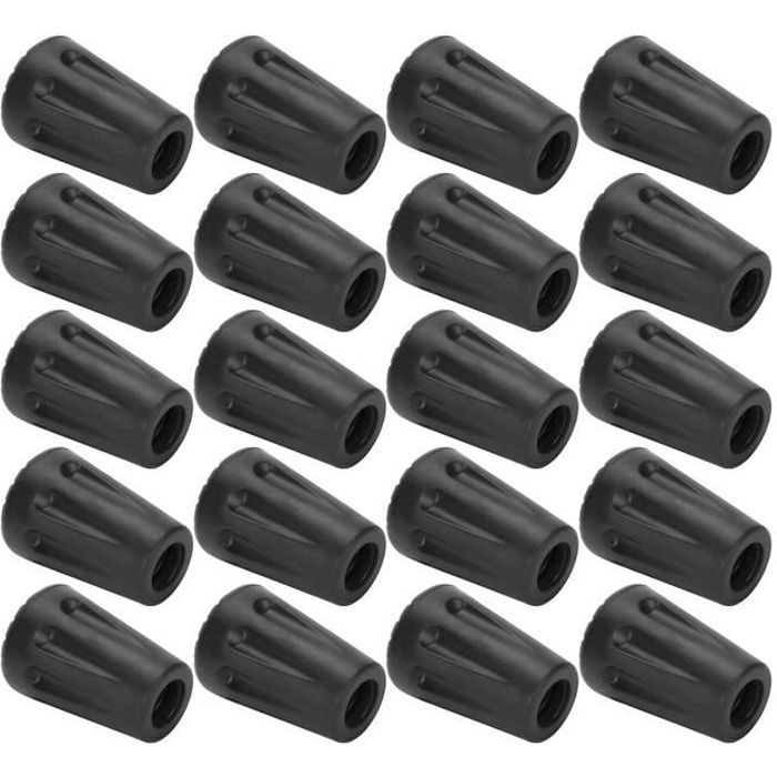 Embouts de bâton de marche robustes, plastique 20 pièces / paquet ...