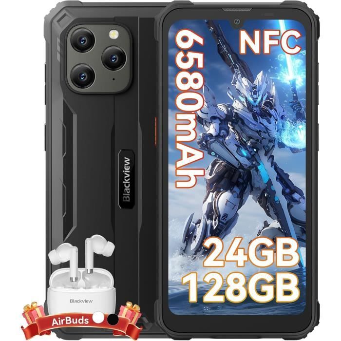 Blackview BV5300Plus Smartphone Incassable NFC,Android 13 Téléphone Portable 4G Écran 6.1HD ...