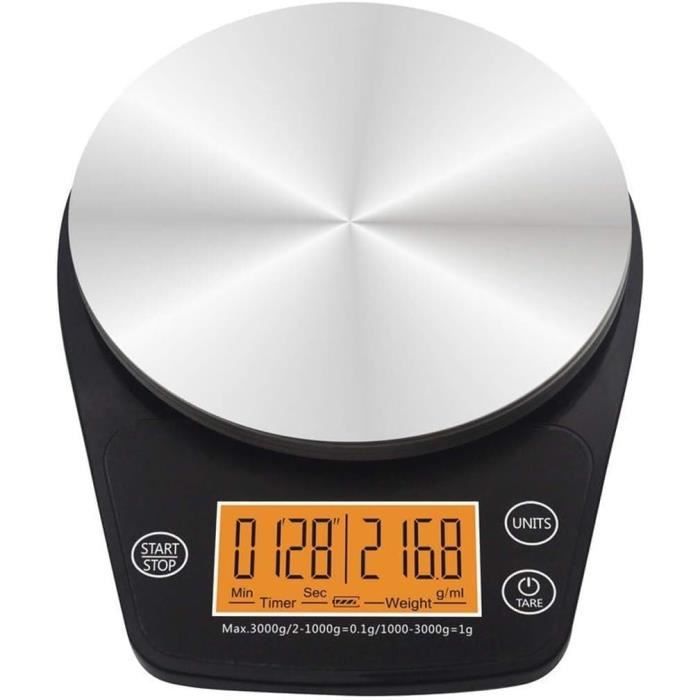 Balance Électronique De Cuisine Numérique En Acier Inoxydable (Avec ...