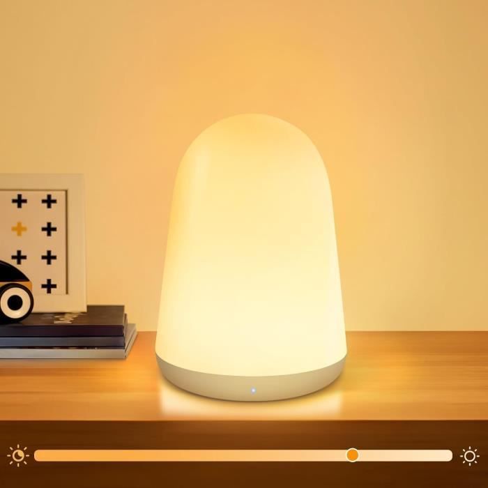 Led Lampe De Chevet,Veilleuse Bébé Avec Lumière Chaude Dimmable, Rgb ...
