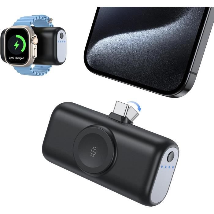Mini Batterie Externe Pour Iphone, 5000 Mah, 3 En 1, Petite Banque D ...