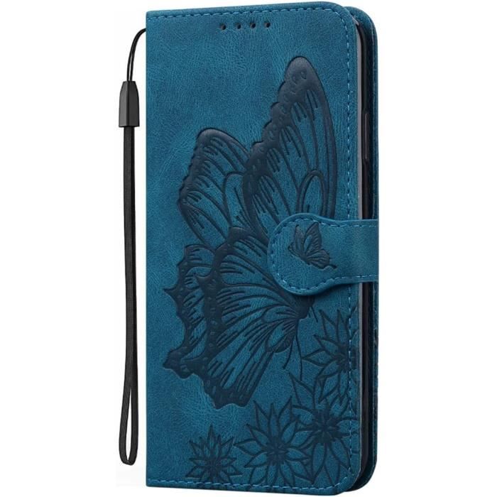 Cas Huawei P Smart 2019 - Honor 10 Lite PU Cuir Coque Flip Papillon ...