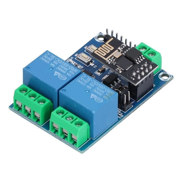HURRISE Dual WiFi Relay Module, Plastic ESP8266 Relays Modules for Home for Staff for Company ...