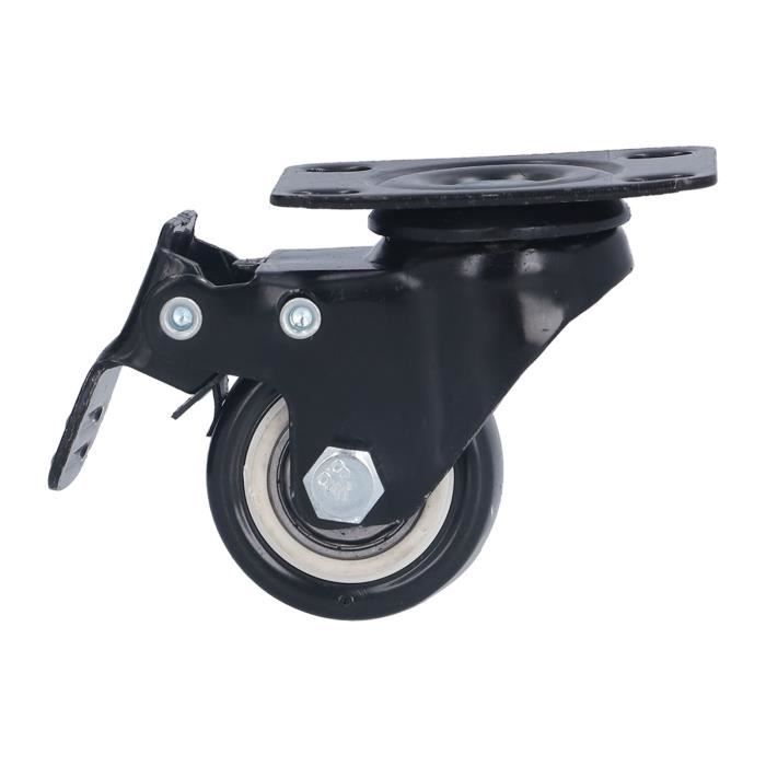 Roulettes KIMISS - Double roulement à billes en caoutchouc - Tête ...