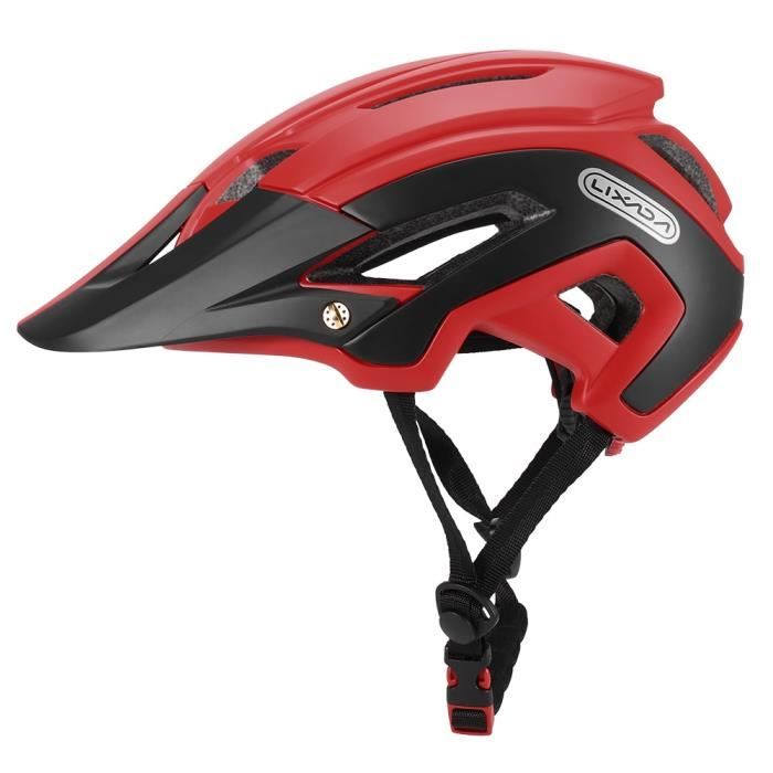Casque vélo,casque de vélo léger avec visière détachable, équipement de ...