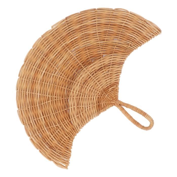 Mxzzand Décoration murale en éventail en rotin Décoration murale d ...