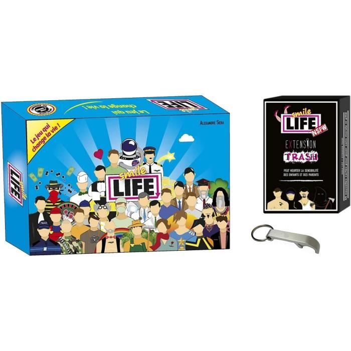 Lot Smile Life Jeu De Base En Français+Extension Trash+1 Décapsuleur ...