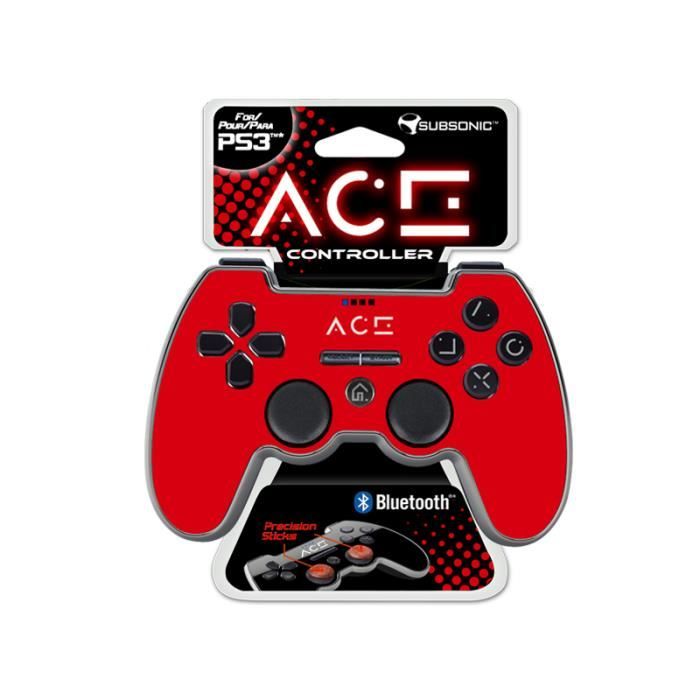 Subsonic - ACE controller pour PS3 - RED - Cdiscount Informatique
