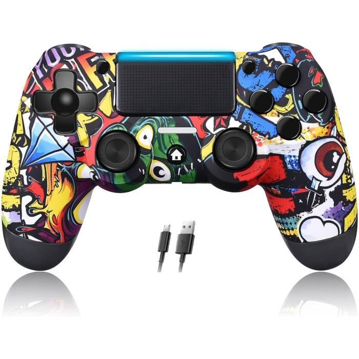 Manette Compatible Avec Ps-4,Joystick Sans Fil Contrôleur Compatible ...