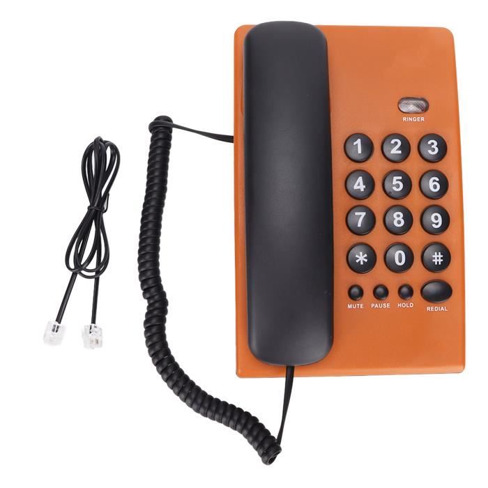 YUM--Téléphone filaire Téléphone fixe, téléphone fixe portable avec ...