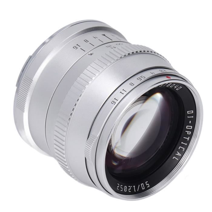 Vvikizy Objectif 50 mm F1.2 TTArtisan 50mm F1.2 APS C objectif de mise au point manuelle ...