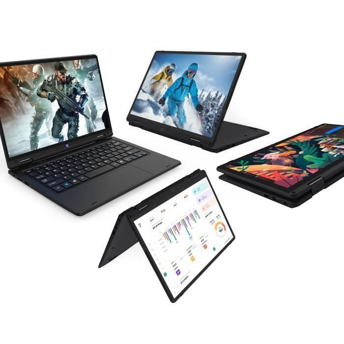 PC Portable 12" écran Tactile-16GB RAM+256GB SSD-2 en 1 360 ...