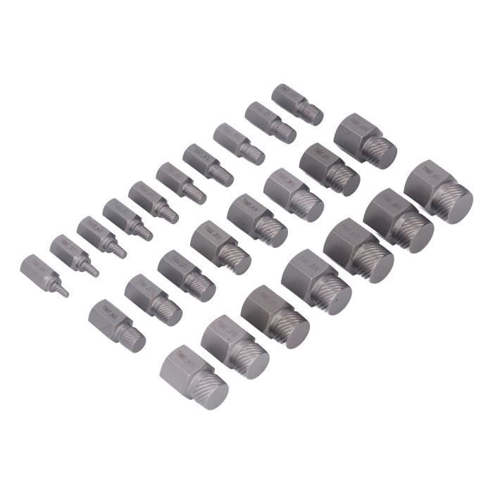 Kit d'extracteur de vis endommagé Ensemble D'Extracteurs de Boulons, 25 ... Kit d'extracteur de vis endommagé Ensemble D'Extracteurs de Boulons, 25 ...