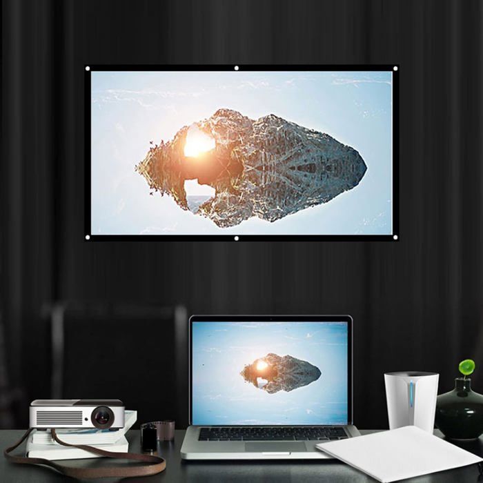 Écran de projection cinéma maison 84"-KAL-16:9 4K HD,avant/arrière,sans ...