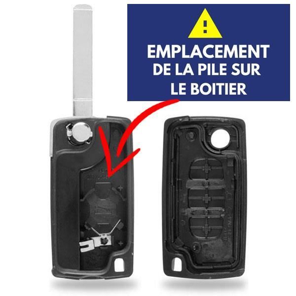 Boitier de Télécommande Plip Clef pour CITROEN C4 Picasso C2 C3 C5 C6 ...