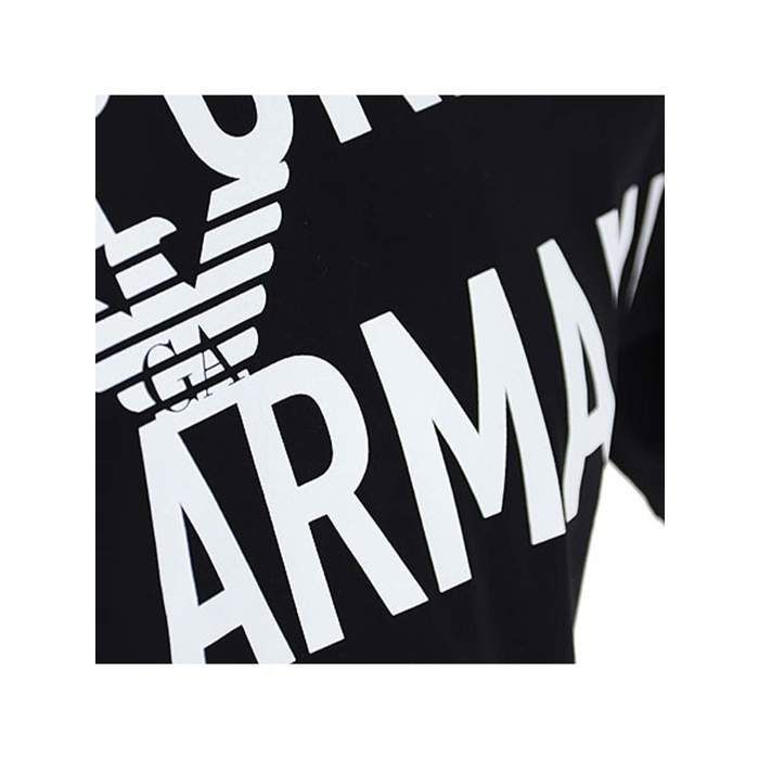 Tee shirt EA7 Emporio Armani BEACHWEAR Ref. 211818 3R476 21921. Couleur Noir Blanc. Details. Col rond. Coupe standard. Noir Cdiscount Pret a Porter