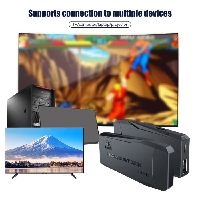 64g - Console de Jeu Vidéo Rétro HD 4K HDMI avec 10000+ Classiques Jeux ...