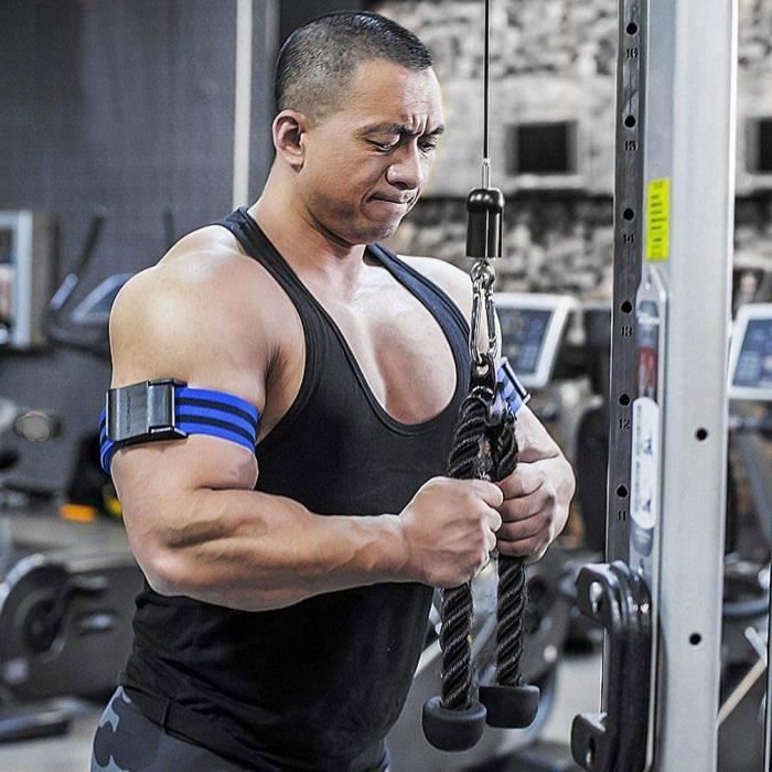 Corde Triceps - Biceps - 70 cm - Nylon Tressé - Poignée Caoutchouc ...