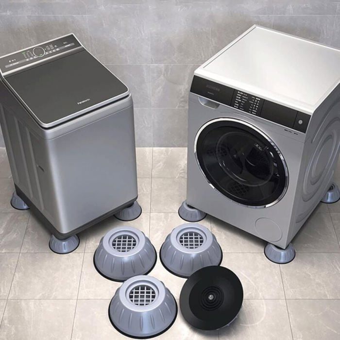 Patins Anti Vibration, 4 Pièces Pieds en Caoutchouc pour Machine à ...