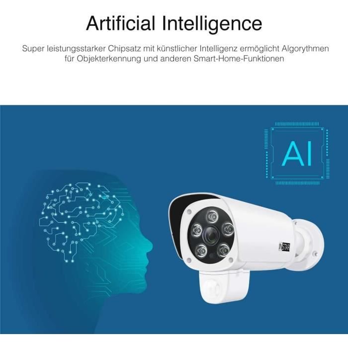 In-9408 2K+ Lan-Poe-Caméra De Surveillance-Intelligence Artificielle ...