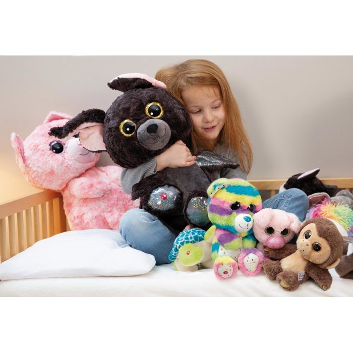 Peluche - NICI - Glubschis Dreamie 45 cm - Chats grands yeux paillet ...
