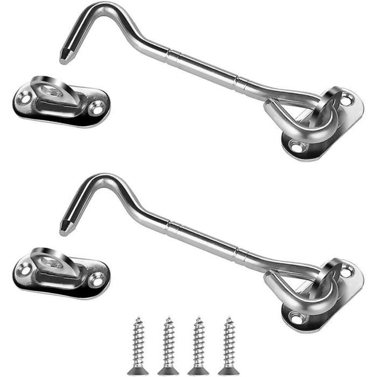 Loquet,2pcs Crochet Cabine Crochet Fermeture Porte Verrous et Boulons ...