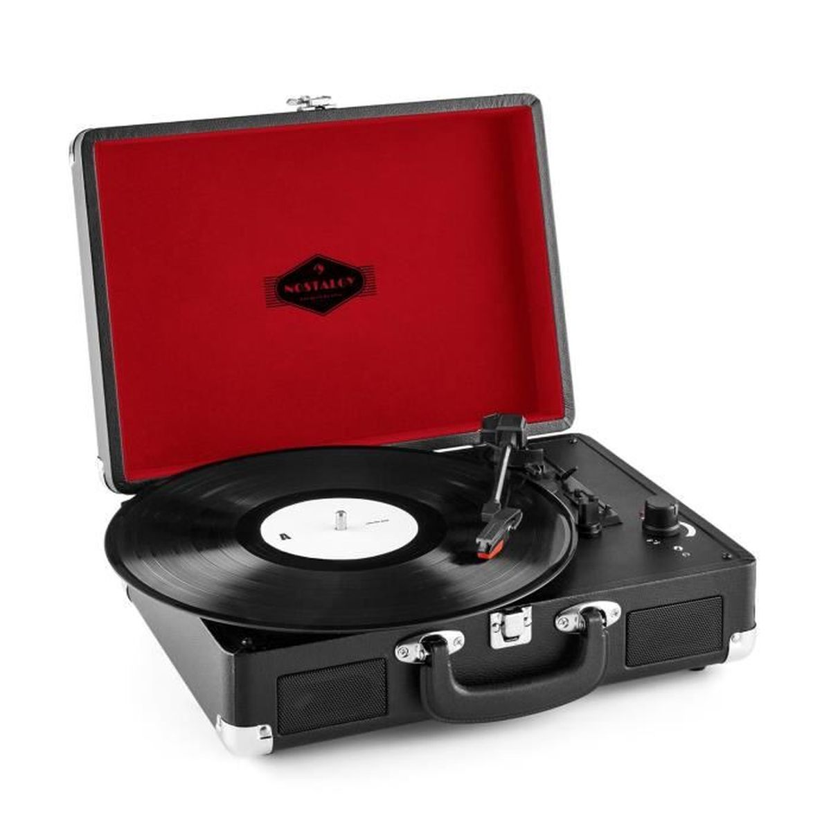 Platine Vinyle avec Enceintes - Auna - Tourne Disque Retro Valise - 33 ...