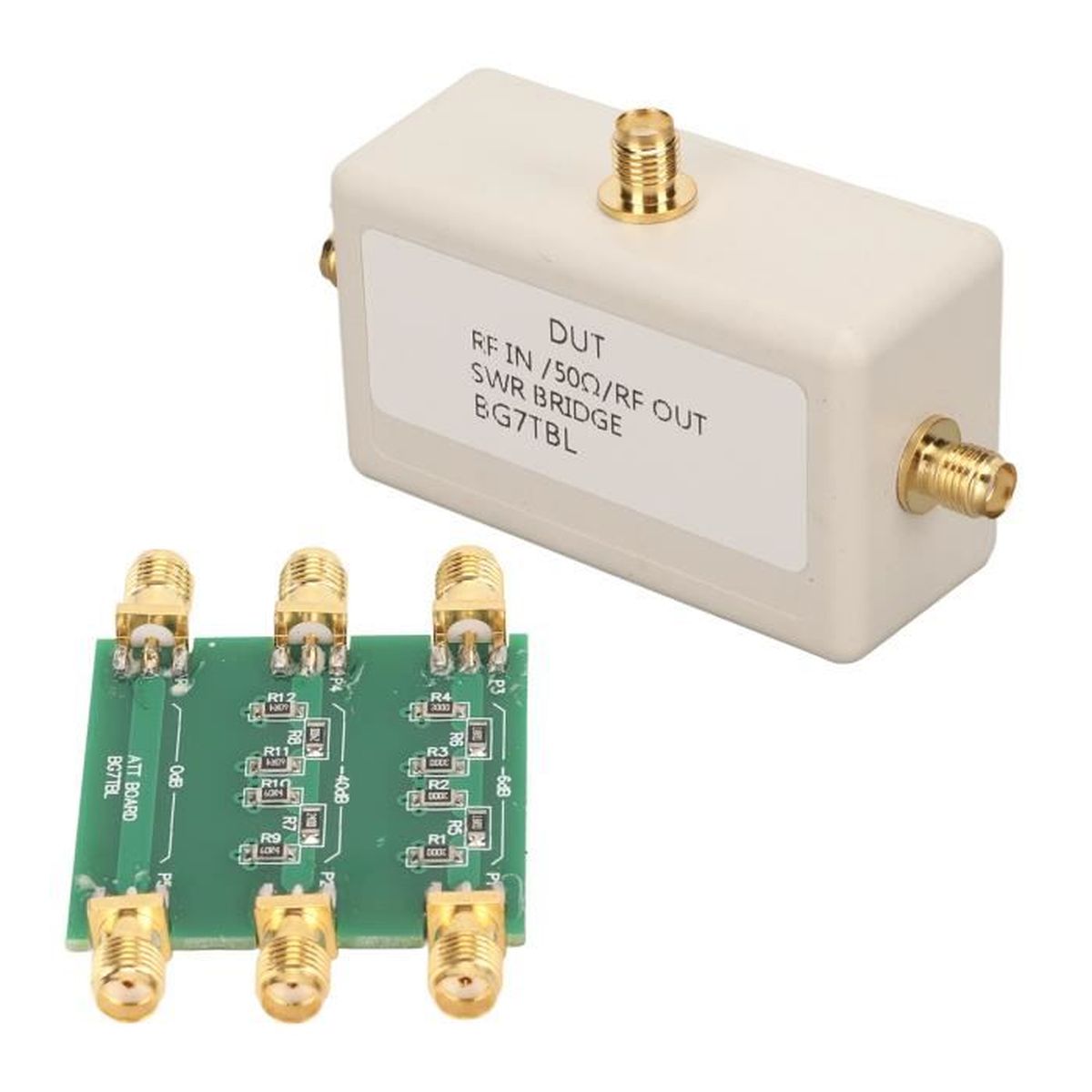 ZER-Pont SWR SWR High Power Bridge 1‑500Mhz 3 Ports Standing Wave Ratio ...